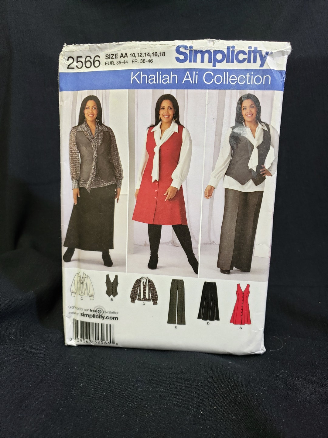Simplicity 2566 Sewing Pattern Khaliah Ali Collection Sizes 10-18 for ...