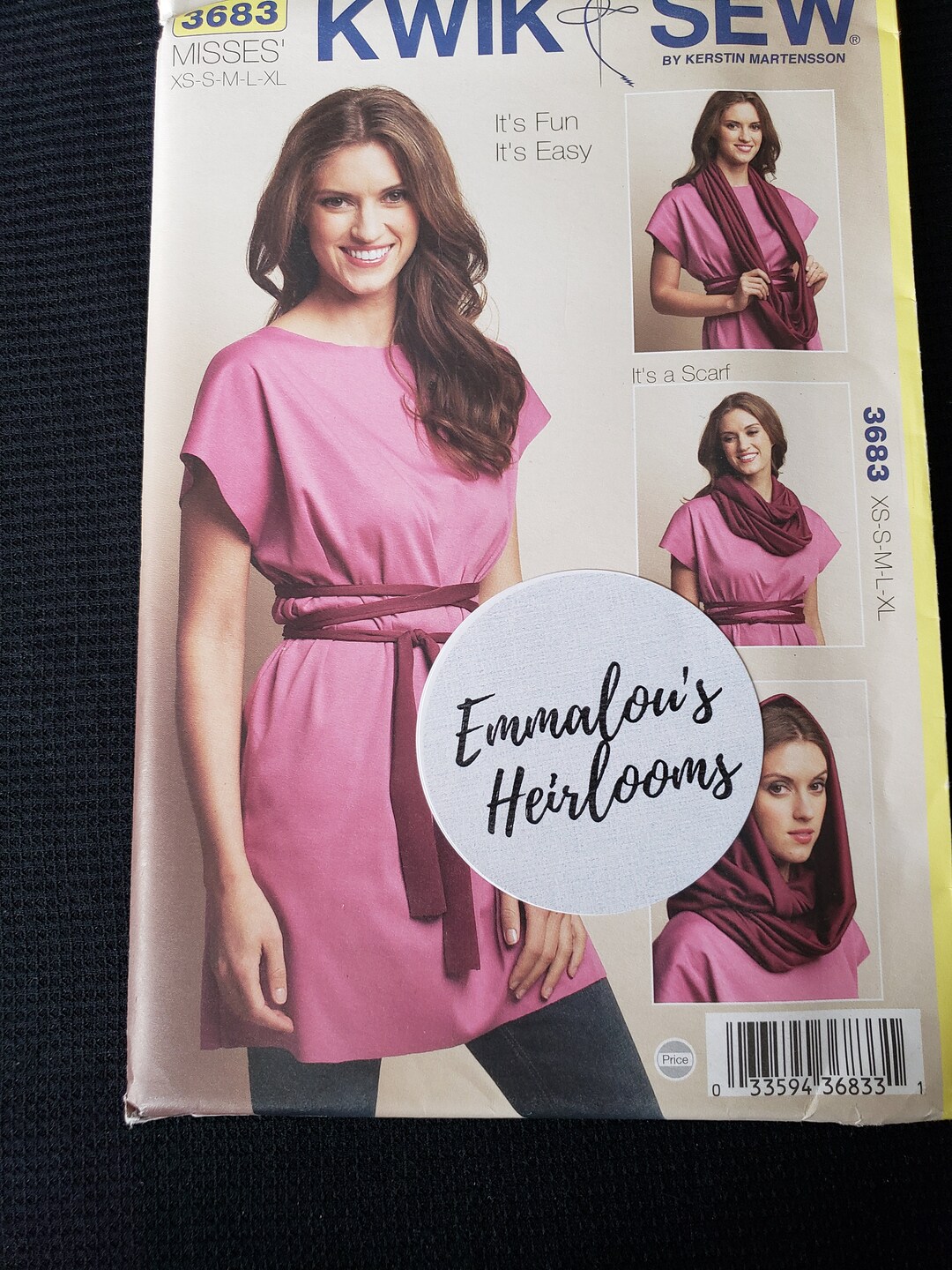 Kwik Sew 3683 Sewing Pattern for Misses Size Xs-xl UNCUT FF SEALED ...