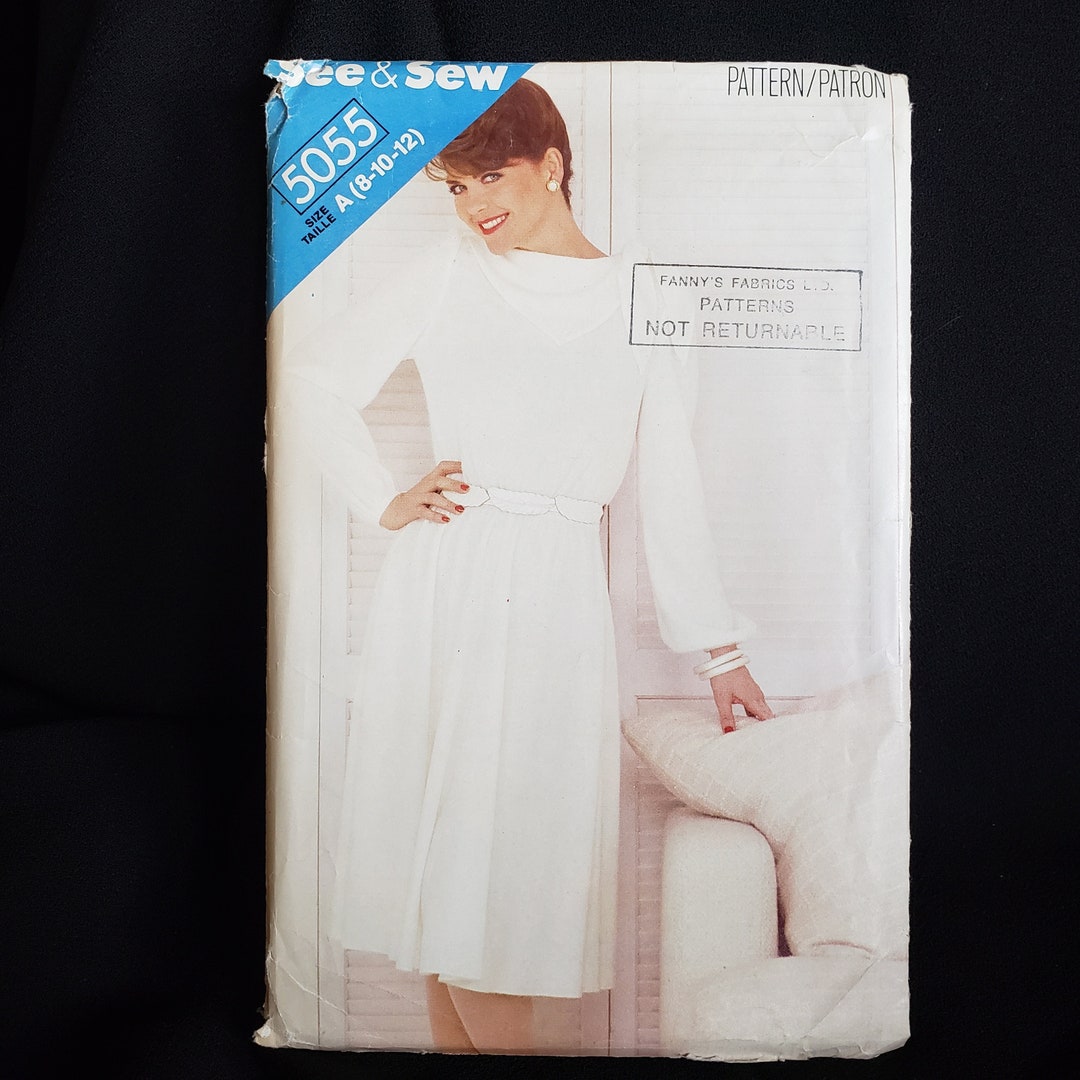See and Sew 5055 Sewing Pattern for Vintage Loose Fitting Below Mid ...