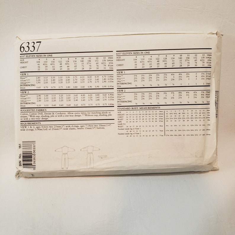 Very Rare New Look 6337 Sewing Pattern for Jumpsuit Overalls - Etsy