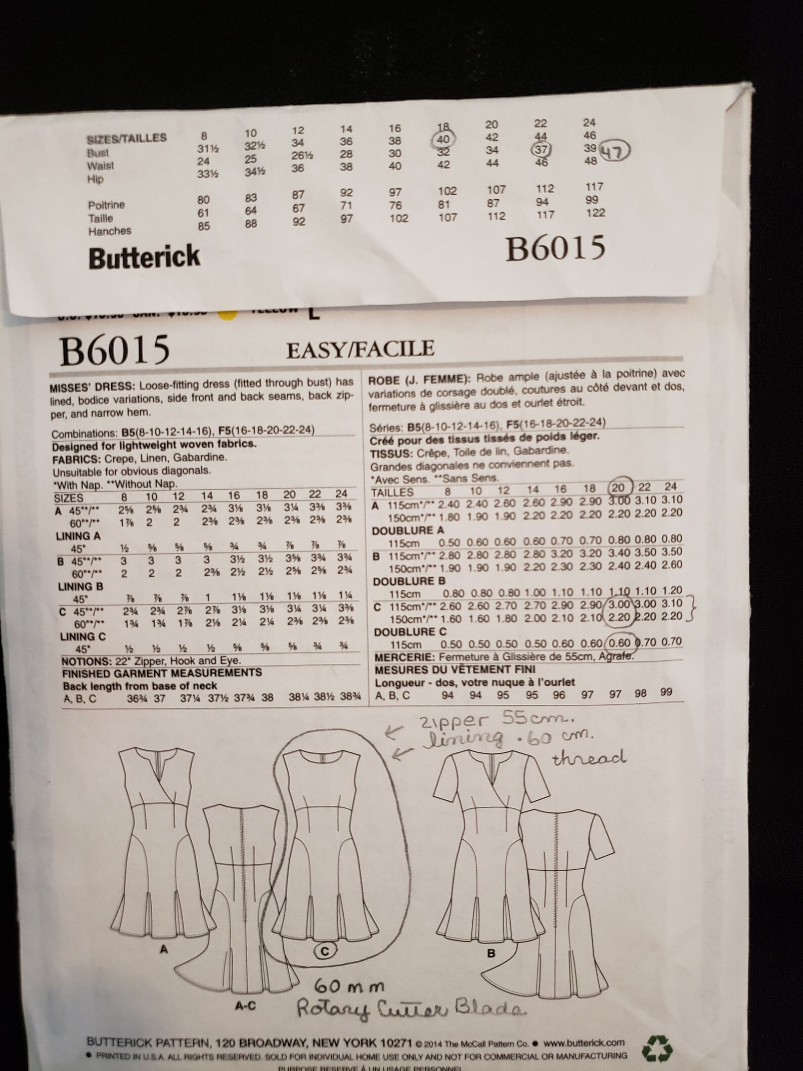 Butterick 6015 Sewing Pattern Dress High Waist Fitted - Etsy