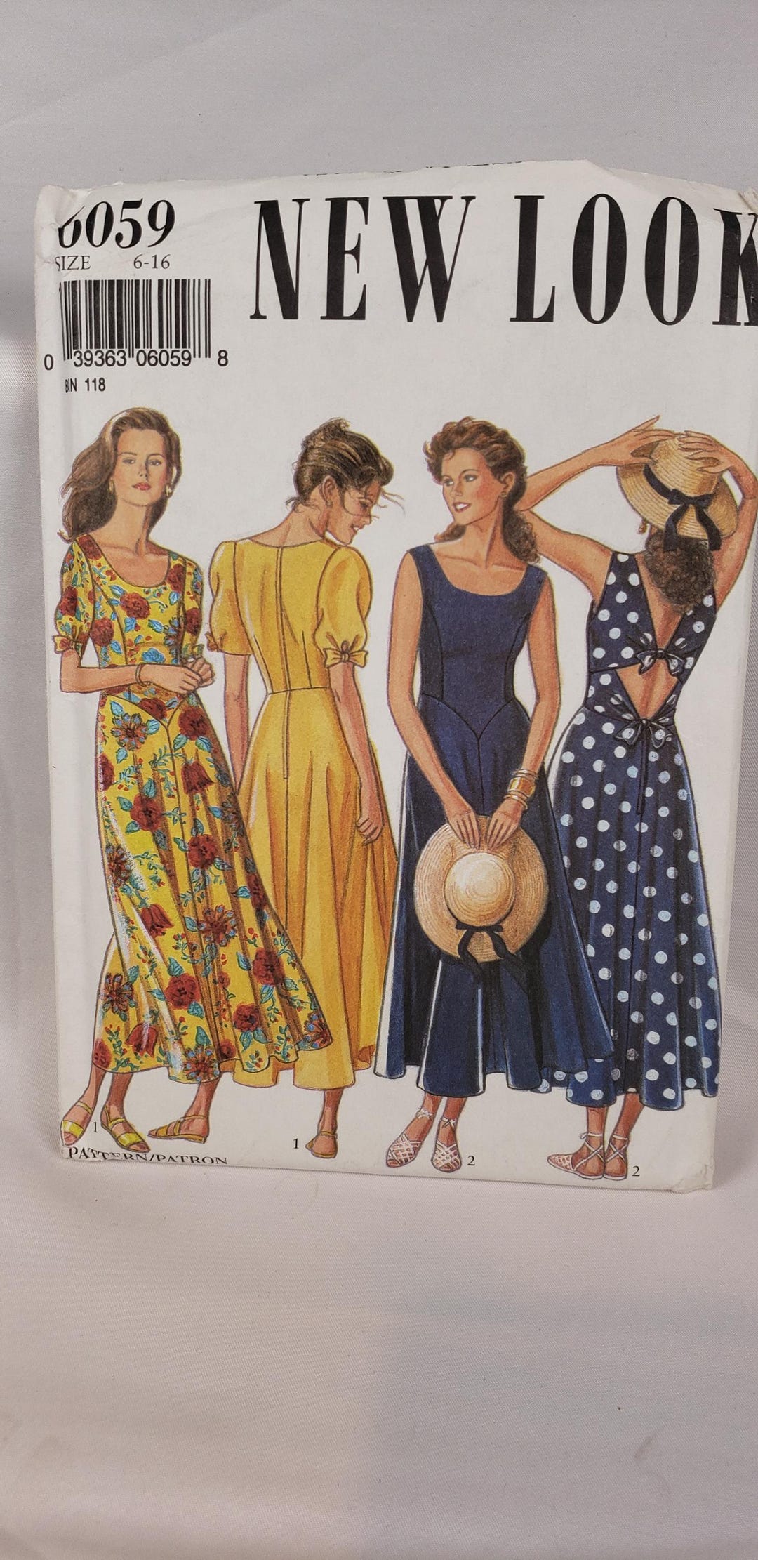 New Look 6059: Sewing Pattern, Dress, Flared Skirt, Princess Seams ...