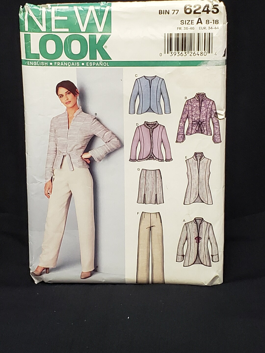 New Look Sewing Pattern 6245 Womens Jacket, Vest, Skirt and Pants Size ...
