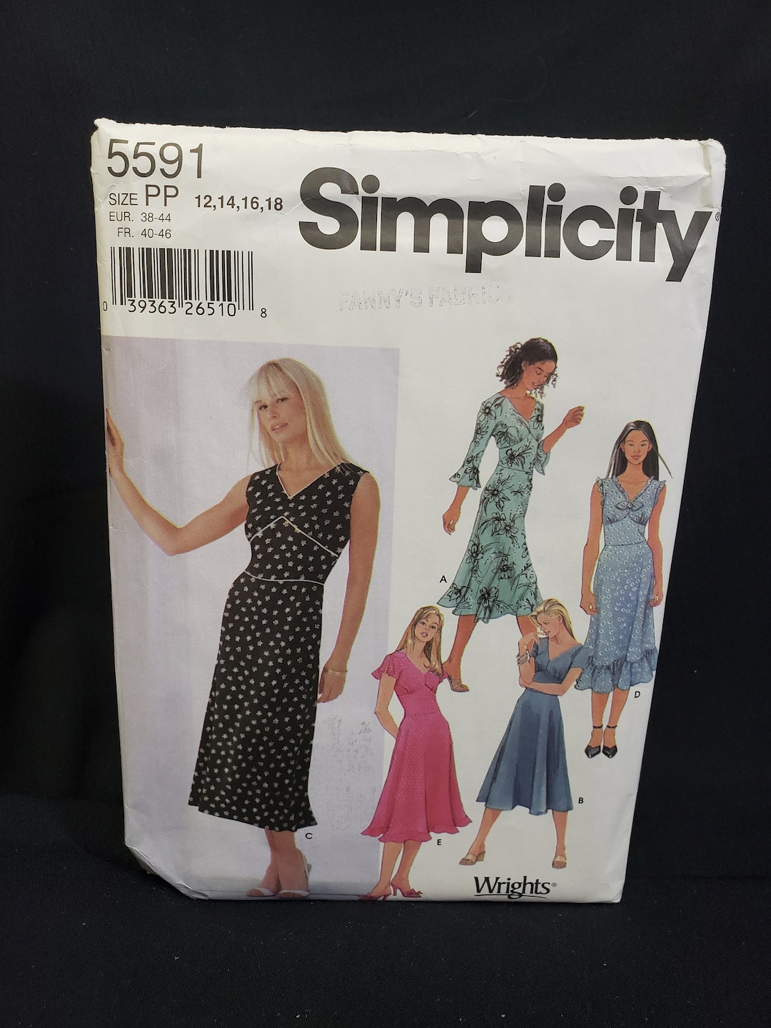Simplicity Sewing Pattern 5591 for Summery Flowy Dress in Sizes 12-18 ...