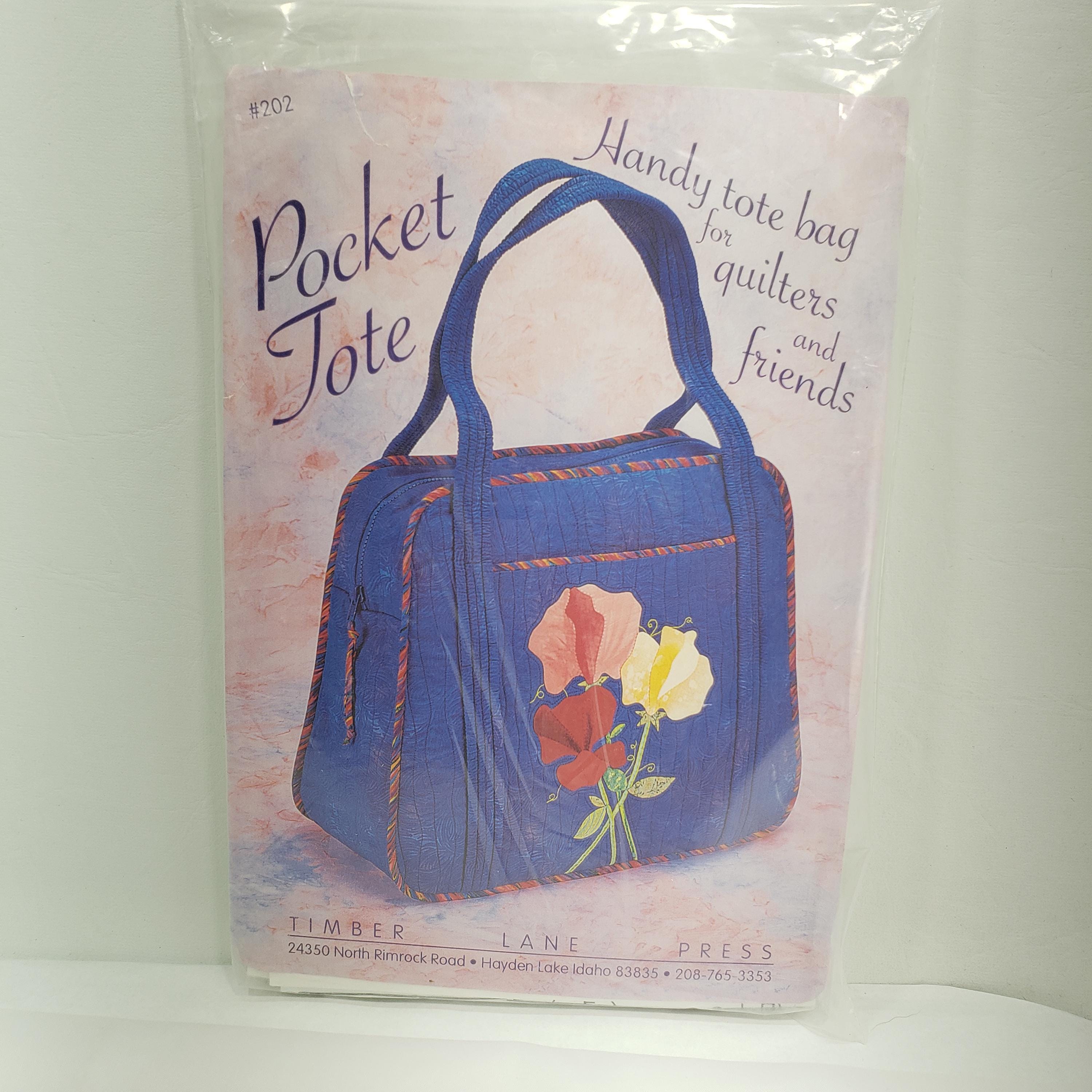 Rare Sewing Pattern for a Pocket Tote, for Quilters and Friends by ...