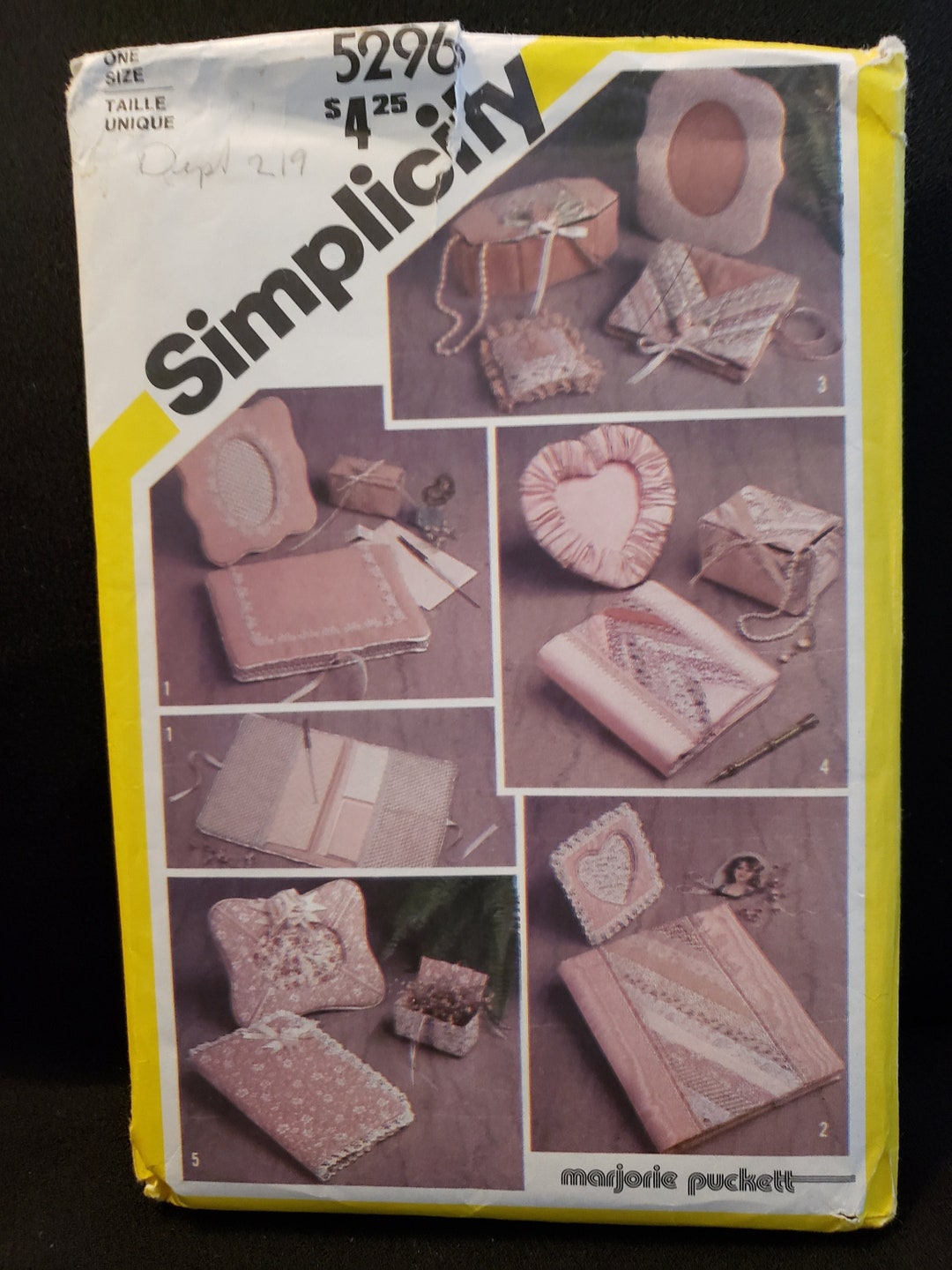 Simplicity 5296 Sewing Pattern for Desk and Dresser Accessories - Etsy