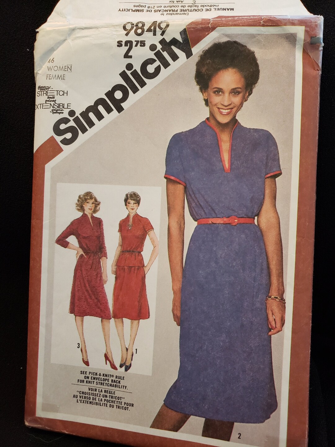 Simplicity 9849 Sewing Pattern for Pullover Dress or Two Piece Dress ...