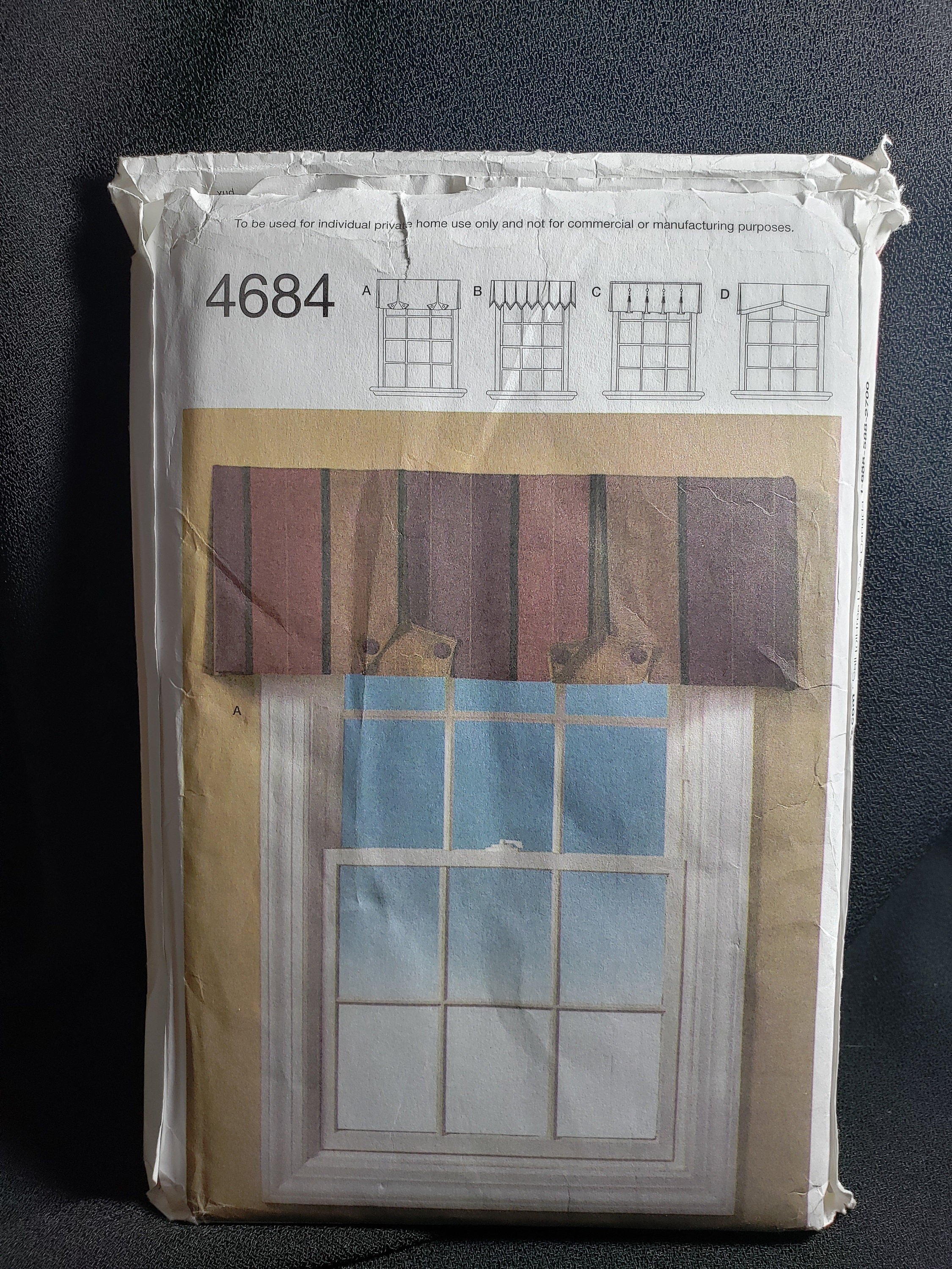 Simplicity 4684 Sewing Pattern for Box Pleated Toppers Designs by Robin ...