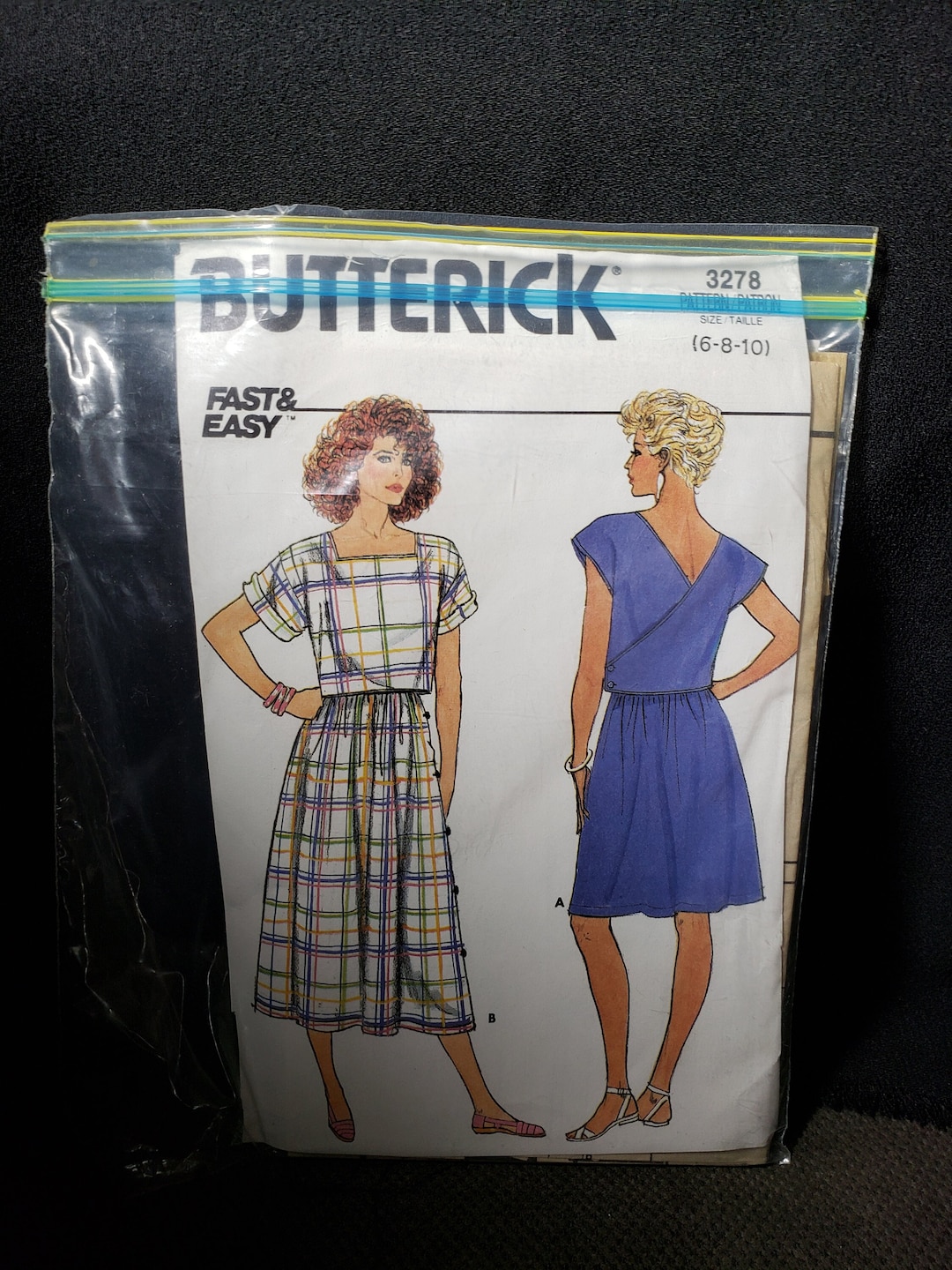 Butterick 3278 Sewing Pattern for 50's Style Flared 2 Length Skirt and ...