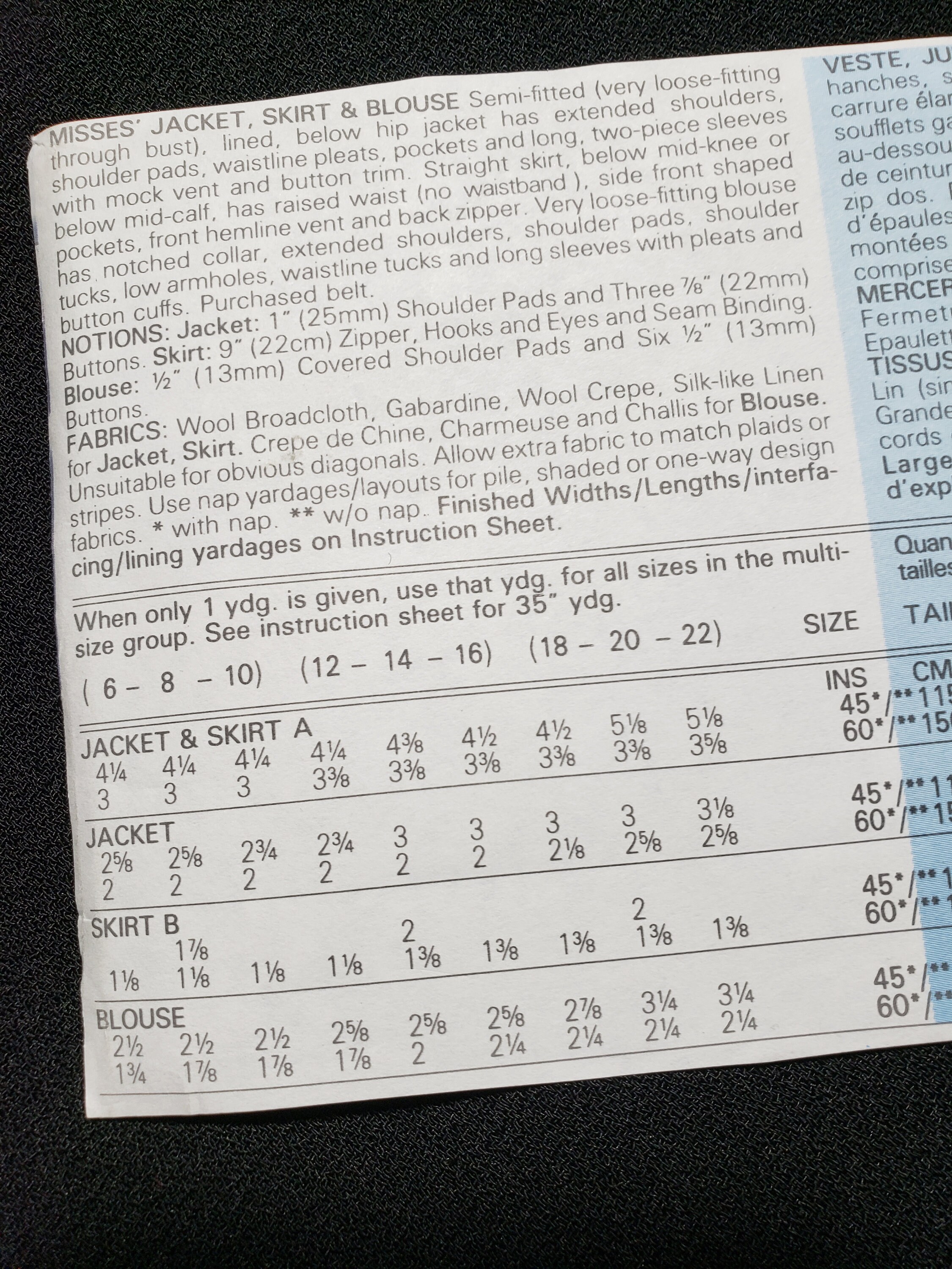 Butterick 5776 Sewing Pattern for Evan-picone Jacket, Skirt and Blouse ...