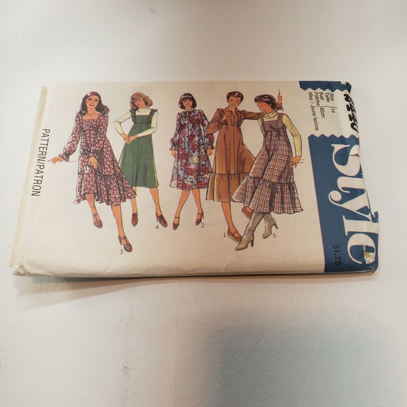 Style 2440 Sewing Pattern for Dress or Overdress, Pinafore, High ...