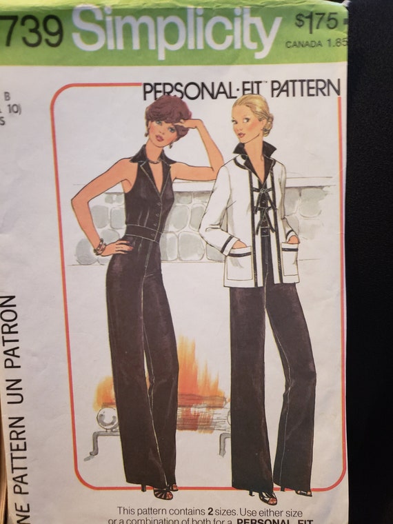 Simplicity 7739 Sewing Pattern for Personal Fit Sleeveless | Etsy