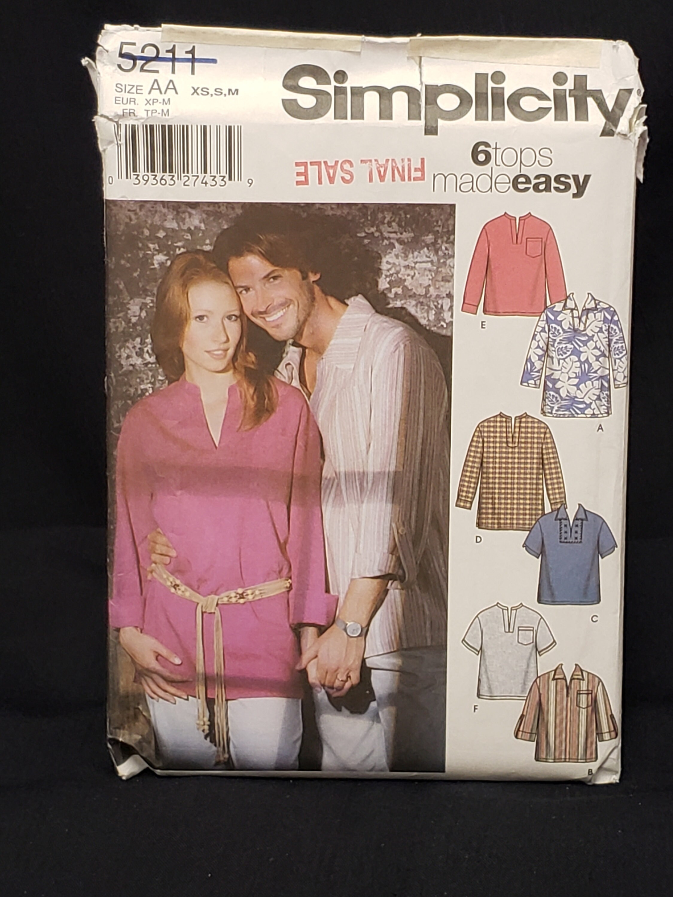 Craft Supplies & Tools Sewing Sewing & Fiber Simplicity 5211 retro ...