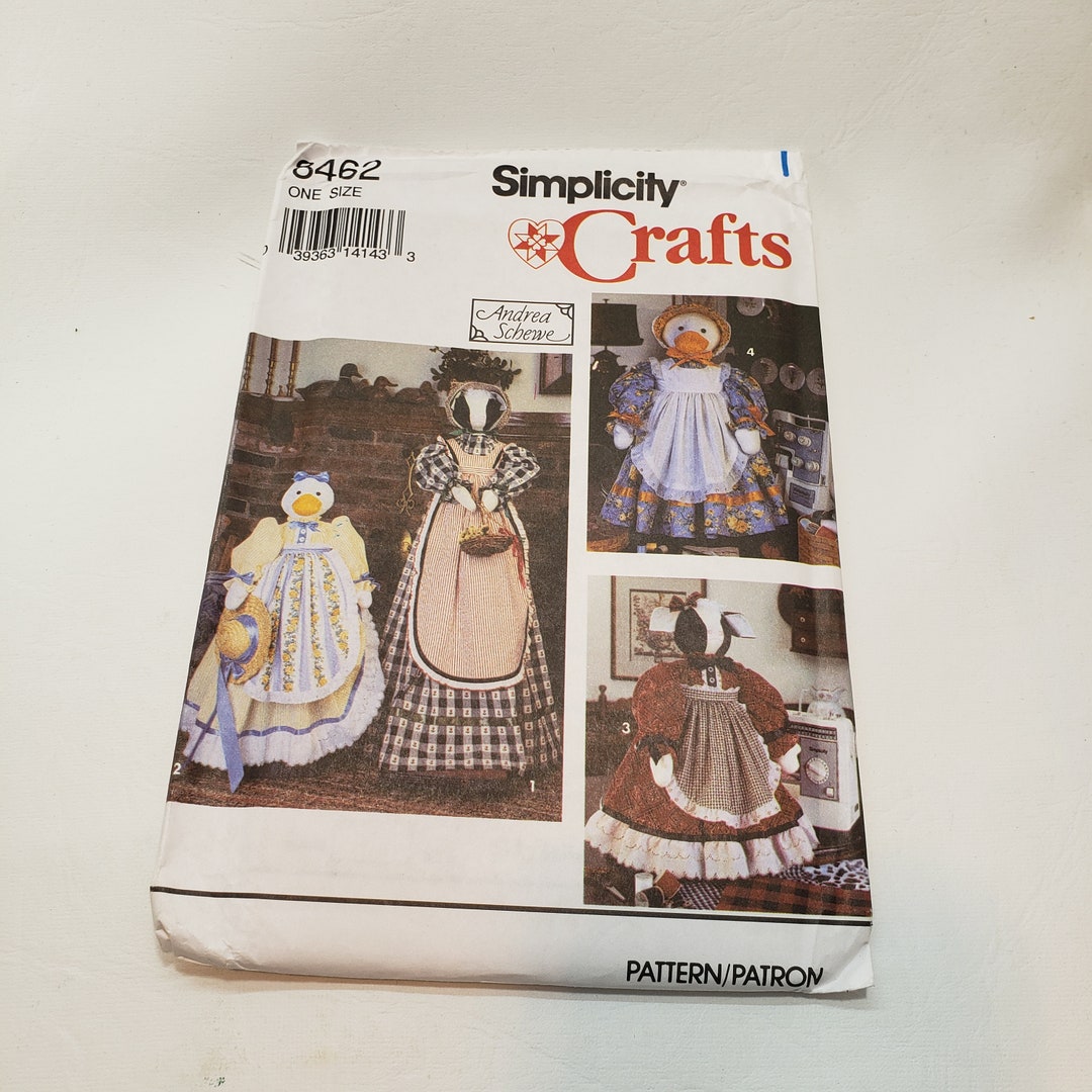 Simplicity 8462 Craft Sewing Pattern, Andrea Schewe Cow and Duck, Vacuum Cover, Sewing Machine ...