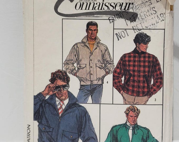 Rare Simplicity 7358, Sewing Pattern Men's Sports or Bomber Jacket Size ...