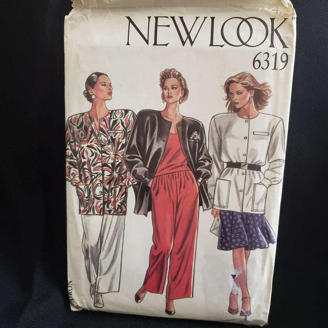 New Look 6319 Sewing Pattern Loose Fit Boxy Jacket Below Hip Length ...