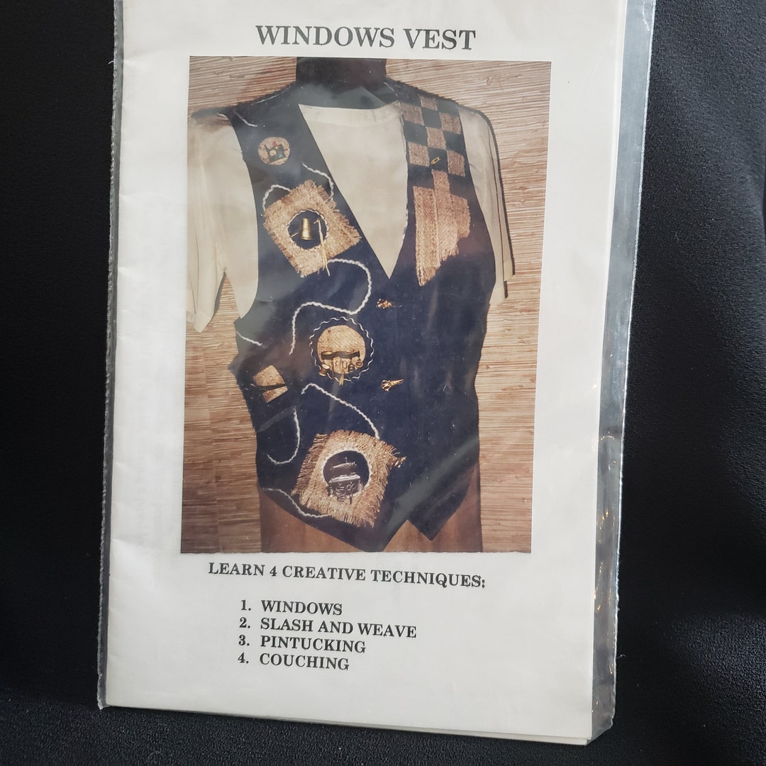 Windows Vest Sewing Pattern by Colorado Creations - Pat Welch 1997 Very ...