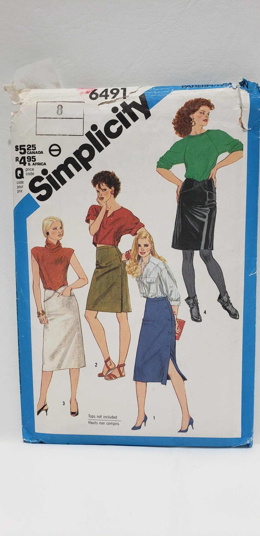 Simplicity 6491, Sewing Pattern for Unique Skirts, CUT to Size 8 ...
