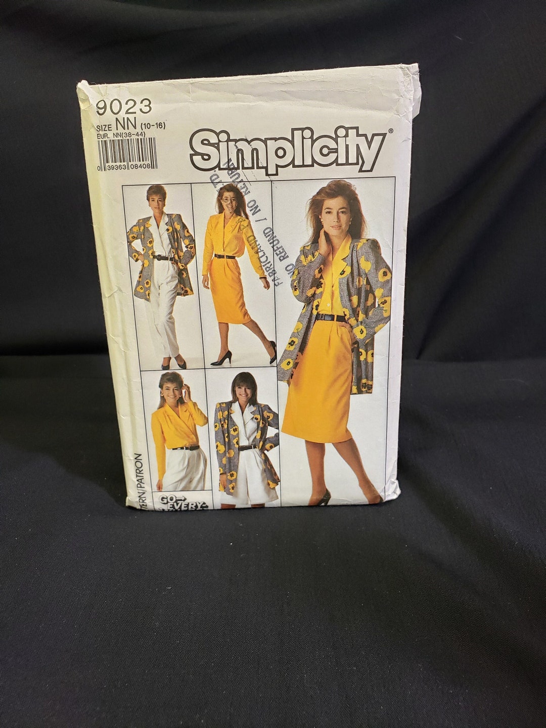 Simplicity 9023 Sewing Pattern for Vintage 80s Blouse, Pants, Walking ...