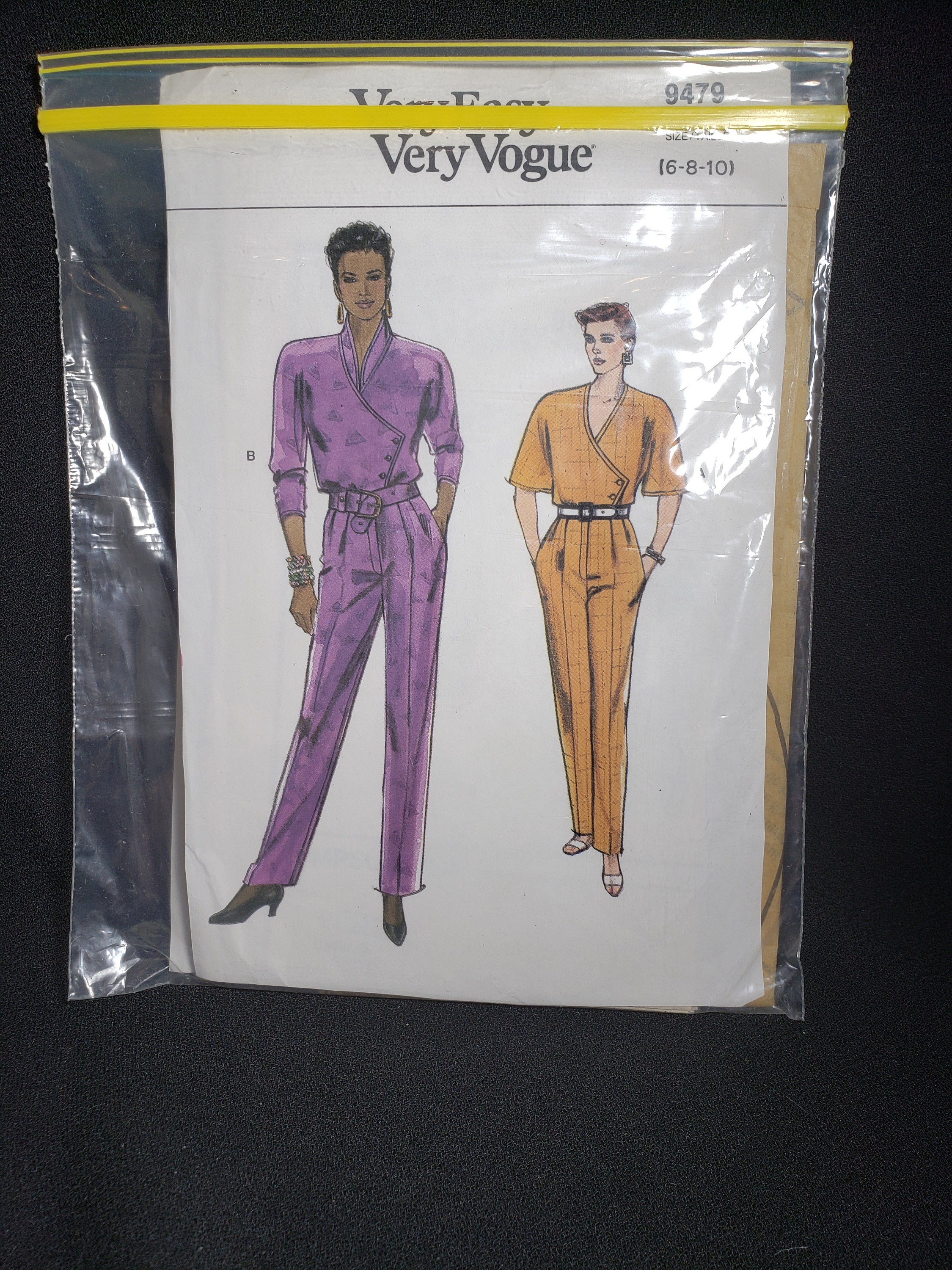 Vogue 9479 Sewing Pattern Very Easy Very Vogue Misses' - Etsy