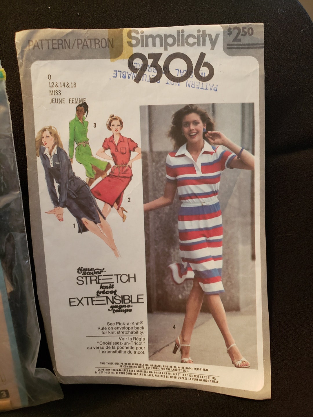 Simplicity 9306 Sewing Pattern for Misses Pullover Dress or 2 Piece ...