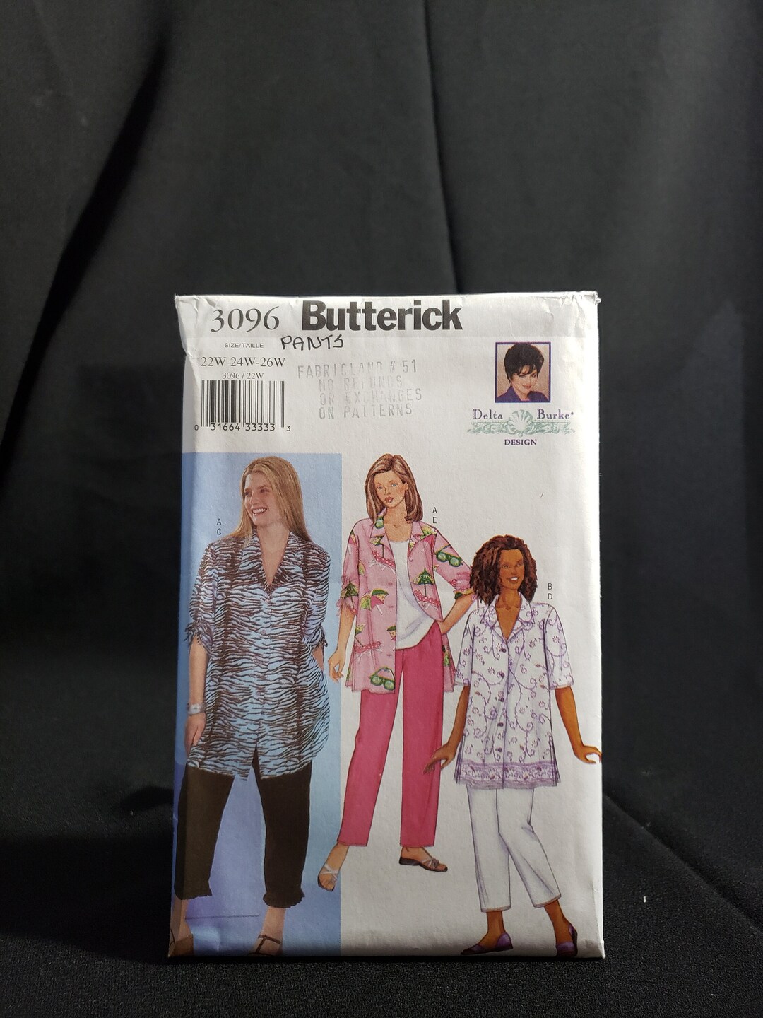 Butterick 3096 Sewing Pattern for Women's Shirt and Pants - Easy Sew ...
