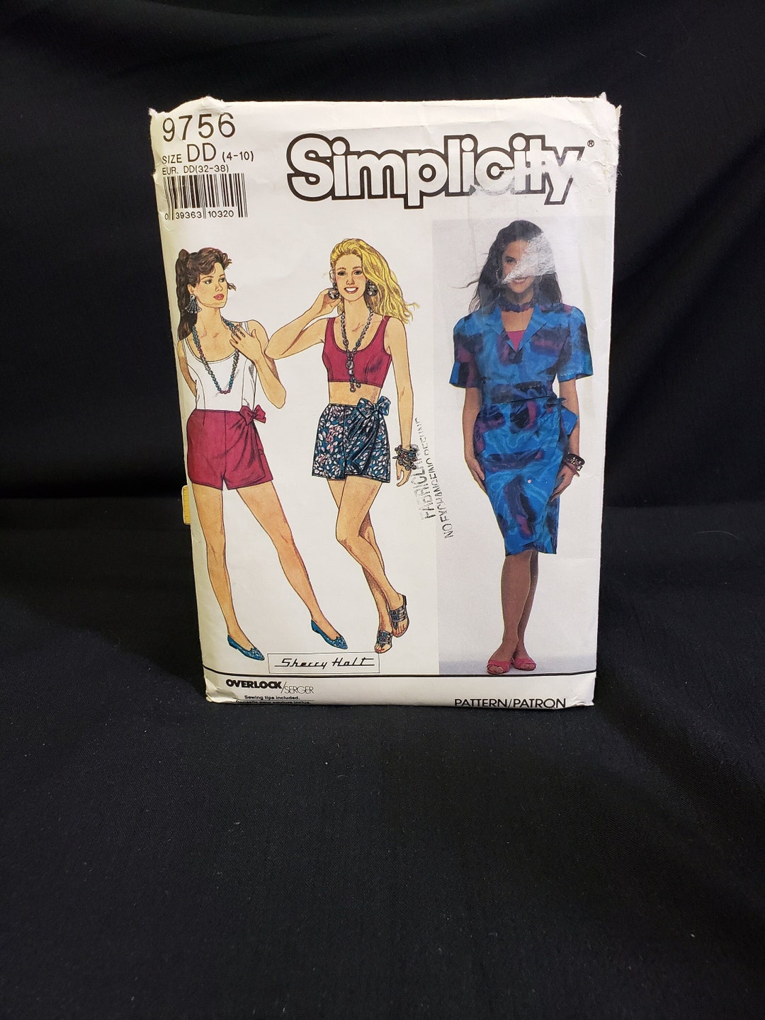 Simplicity 9756 Sewing Pattern for Sarong Skirt and Shorts, Top and ...