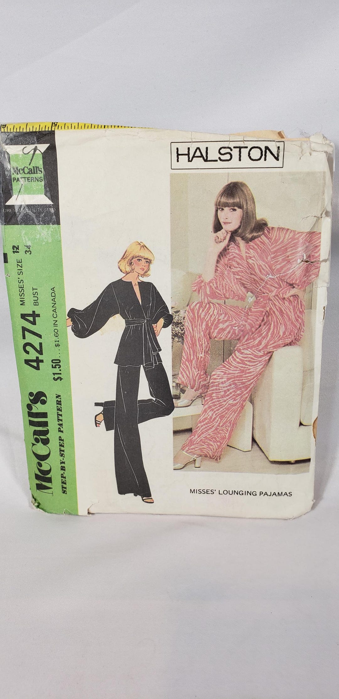 Mccalls 4274, Rare Halston Pattern CUT Size 12 - Etsy