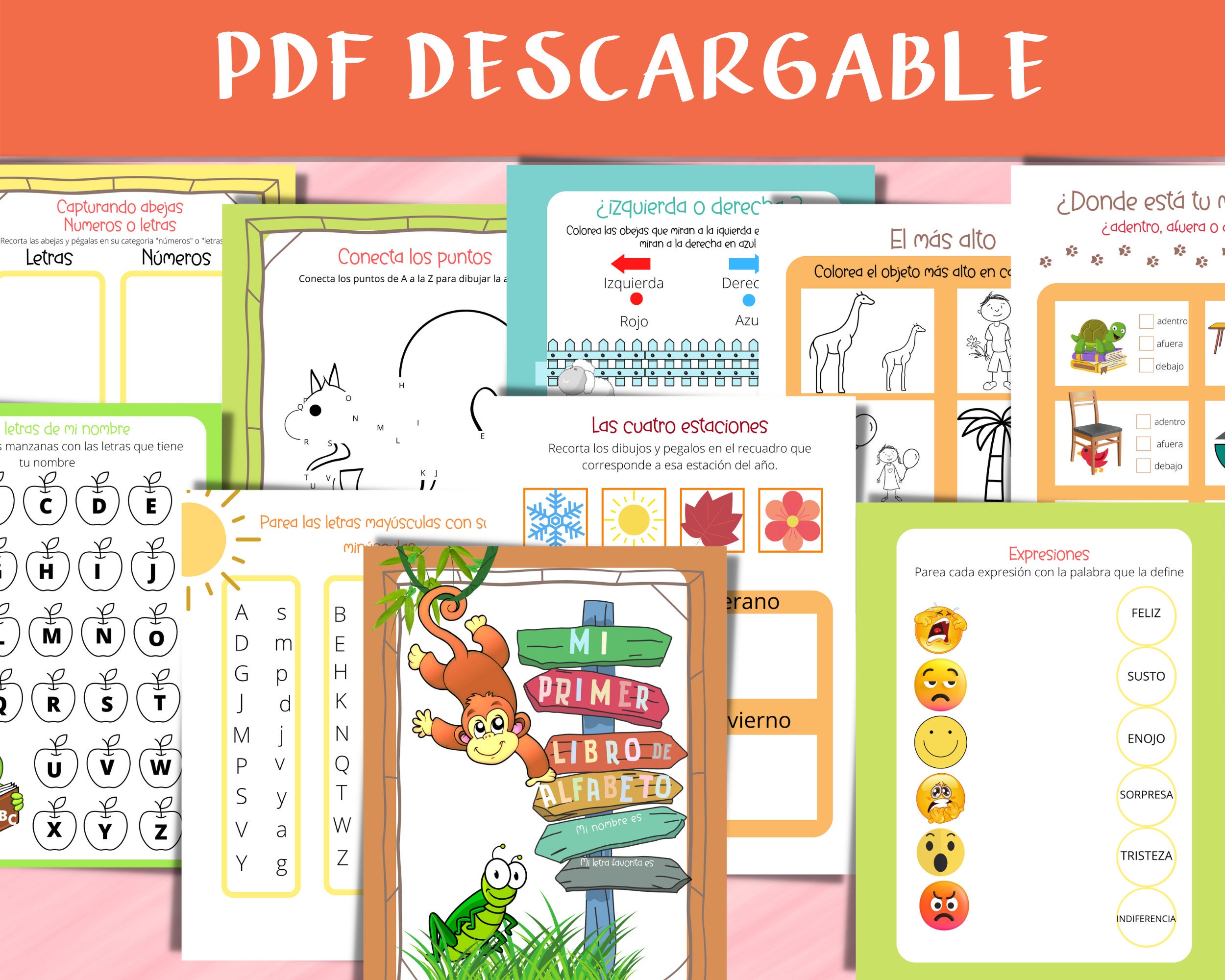 Actividades De Aprendizaje Para Niños, Divertido Primer Libro Del ...
