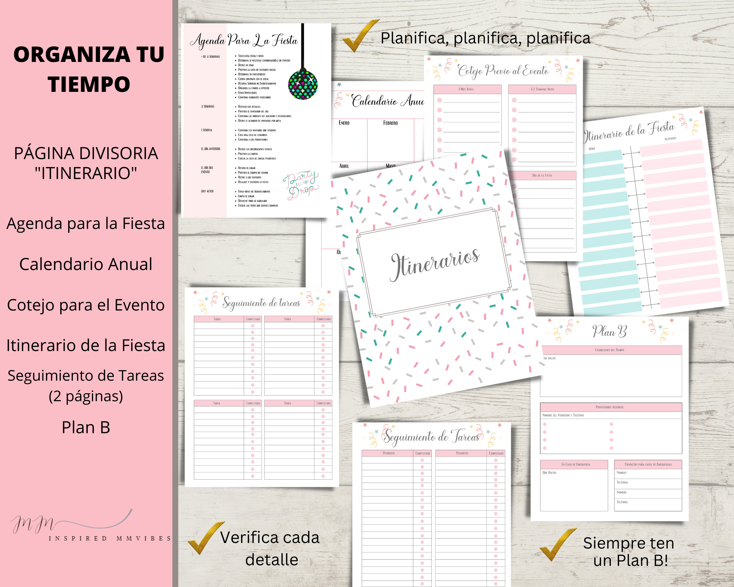 Planifica Tu Fiesta Paso a Paso/ Party Planner En Español/ Agenda De ...