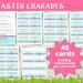 Easter Charades Family and Friends Fun Game Cards/ Ester Printable ...
