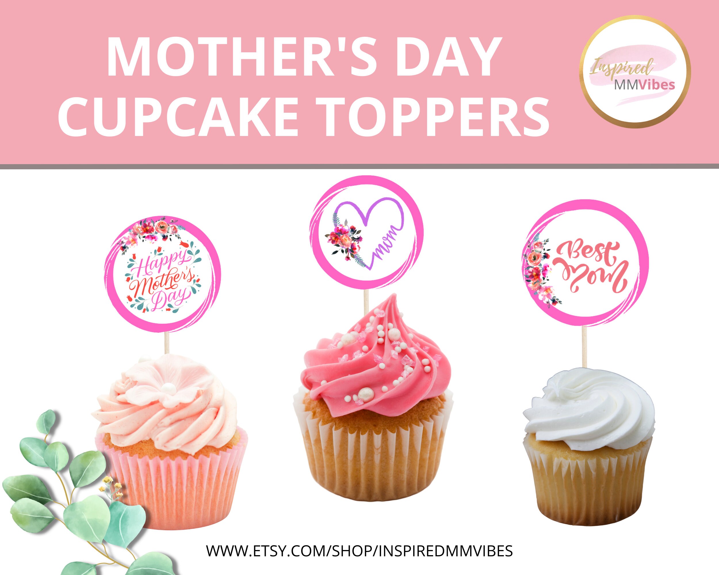Mother’s Day Cupcake Toppers Printable Sweet Printable Cupcake Topper 2 ...