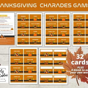 Thanksgiving Party Games Printable Bundle Family and Friends Fun ...