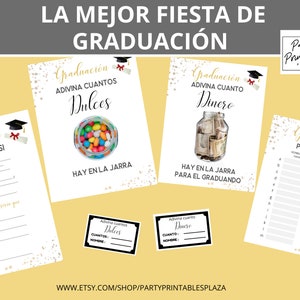 Graduation Party Games Printable Bundle En Español, Actividades Para ...