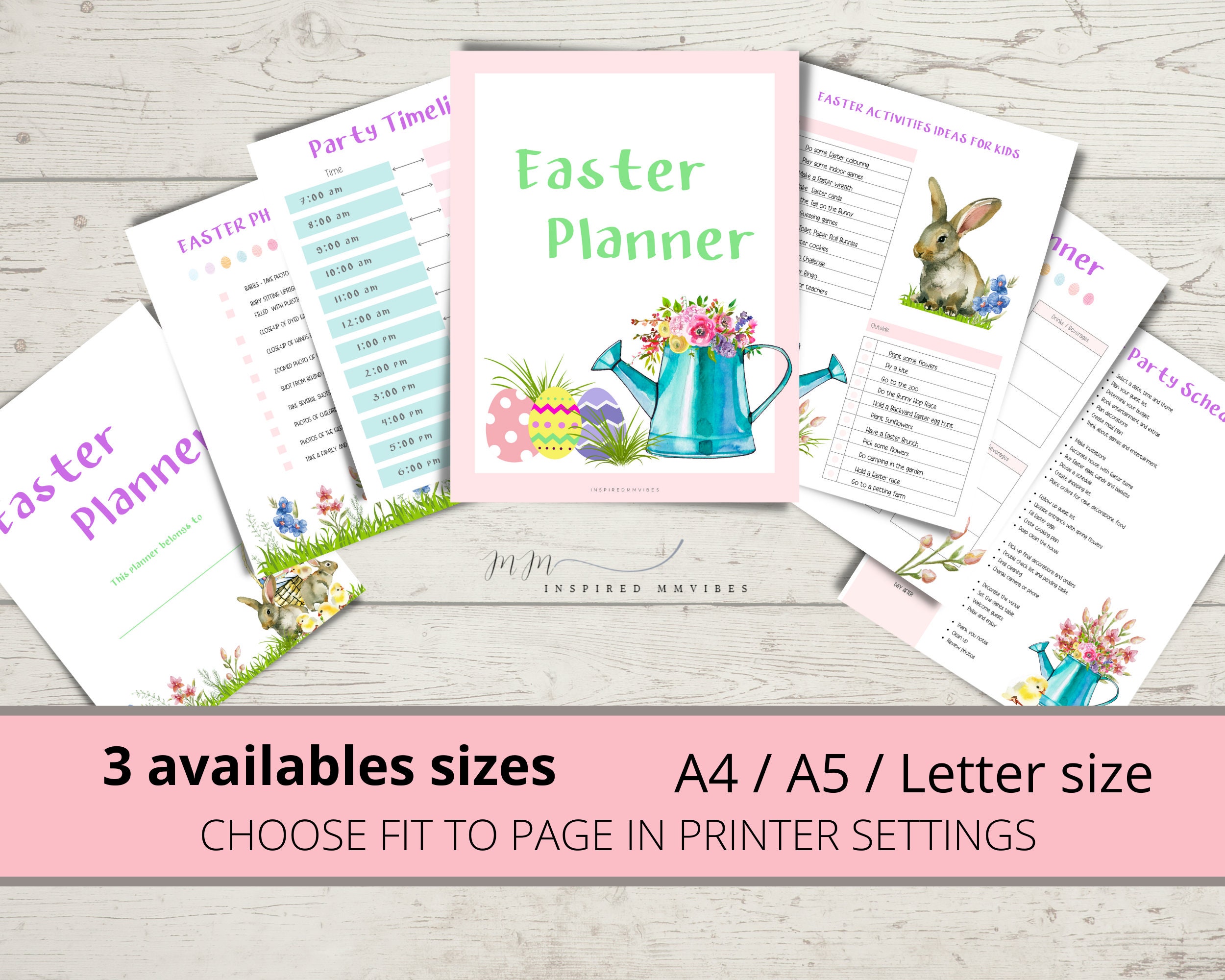 Easter Printable/ Kids/ Easter Planner Bundle /spring Printable/ Easter ...