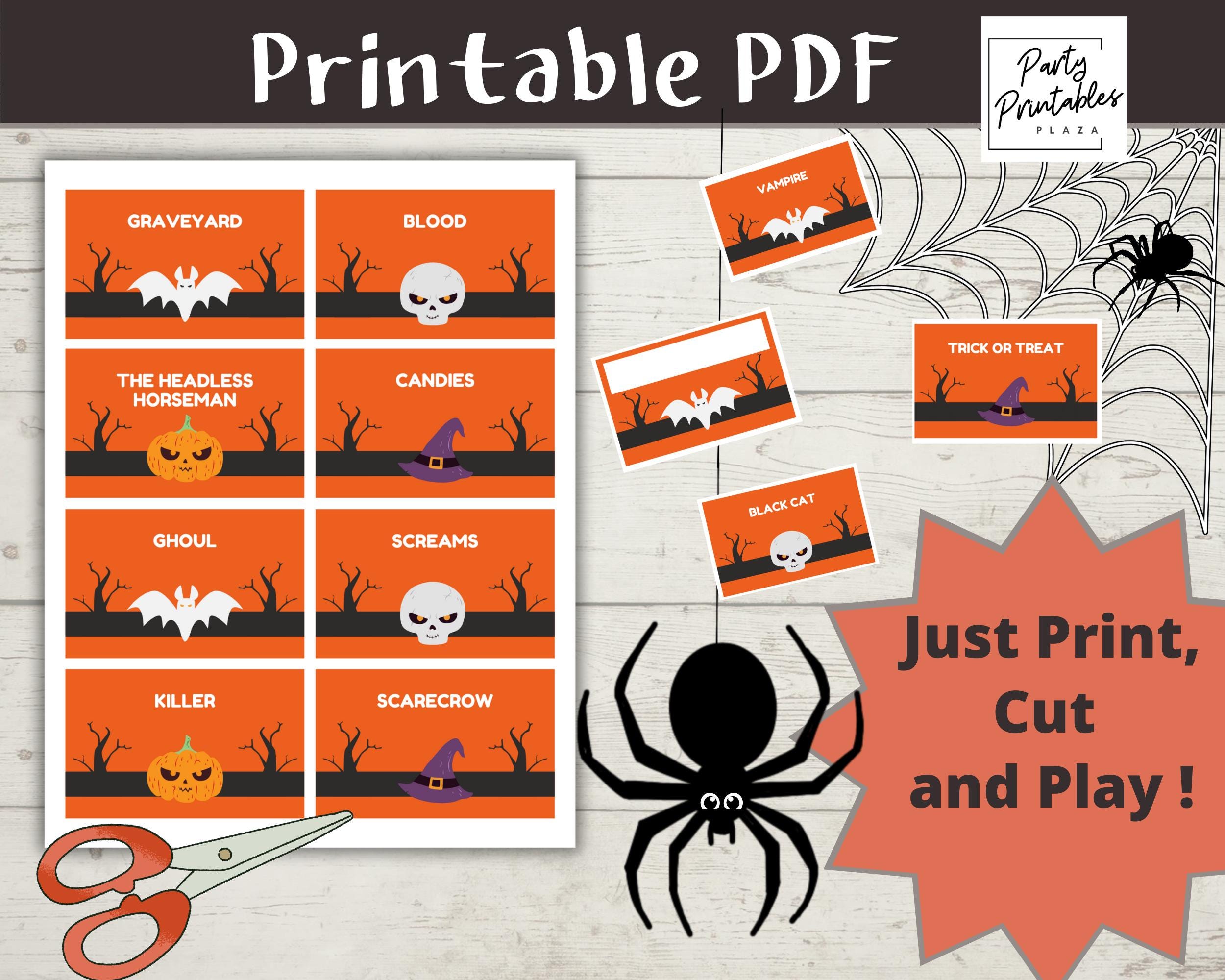 Halloween Party Games Printable Bundle, Halloween Party Activities ...