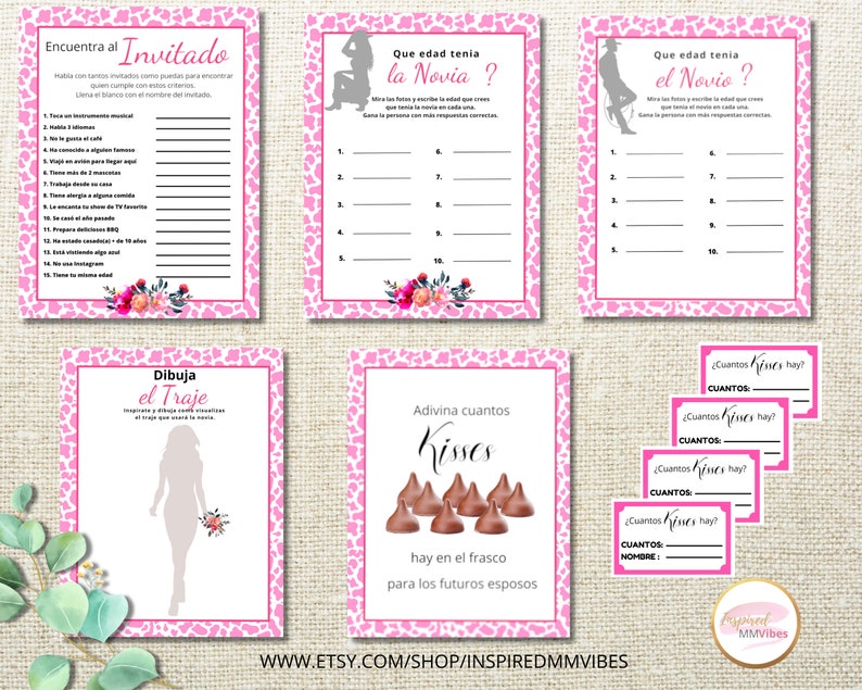 Bridal Games Printables, Cowgirl Bridal Shower, Despedida De Soltera De ...