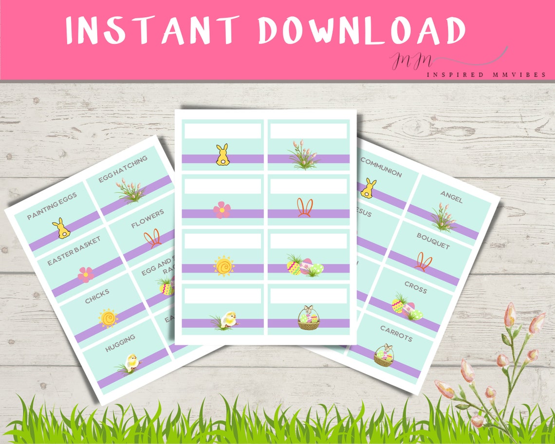 Easter Charades Family and Friends Fun Game Cards/ Ester Printable ...