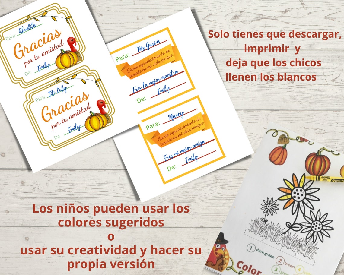 Planificador Para La Fiesta De Acción De Gracias PDF - Etsy