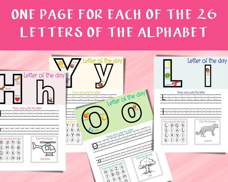 Learning Activities, Kids Fun Learning Game Bundle, First Alphabet Book ...