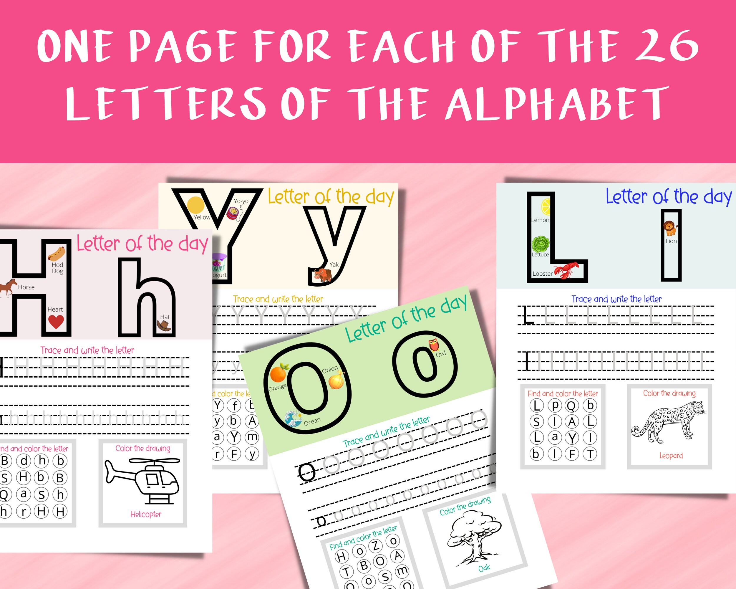 Learning Activities, Kids Fun Learning Game Bundle, First Alphabet Book ...