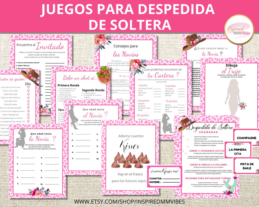 Bridal Games Printables, Cowgirl Bridal Shower, Despedida De Soltera De ...