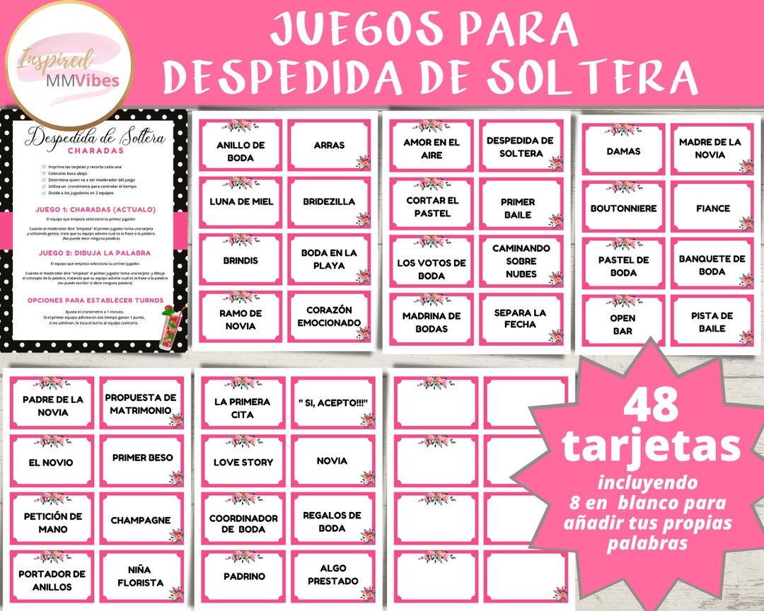 Despedida De Soltera Juegos, Games, Charadas, Juegos Despedida De ...