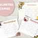 PRINTABLE 2024 FLORAL CALENDAR Digital Download Blossom Theme Planner ...