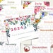 PRINTABLE 2024 FLORAL CALENDAR Digital Download Blossom Theme Planner ...