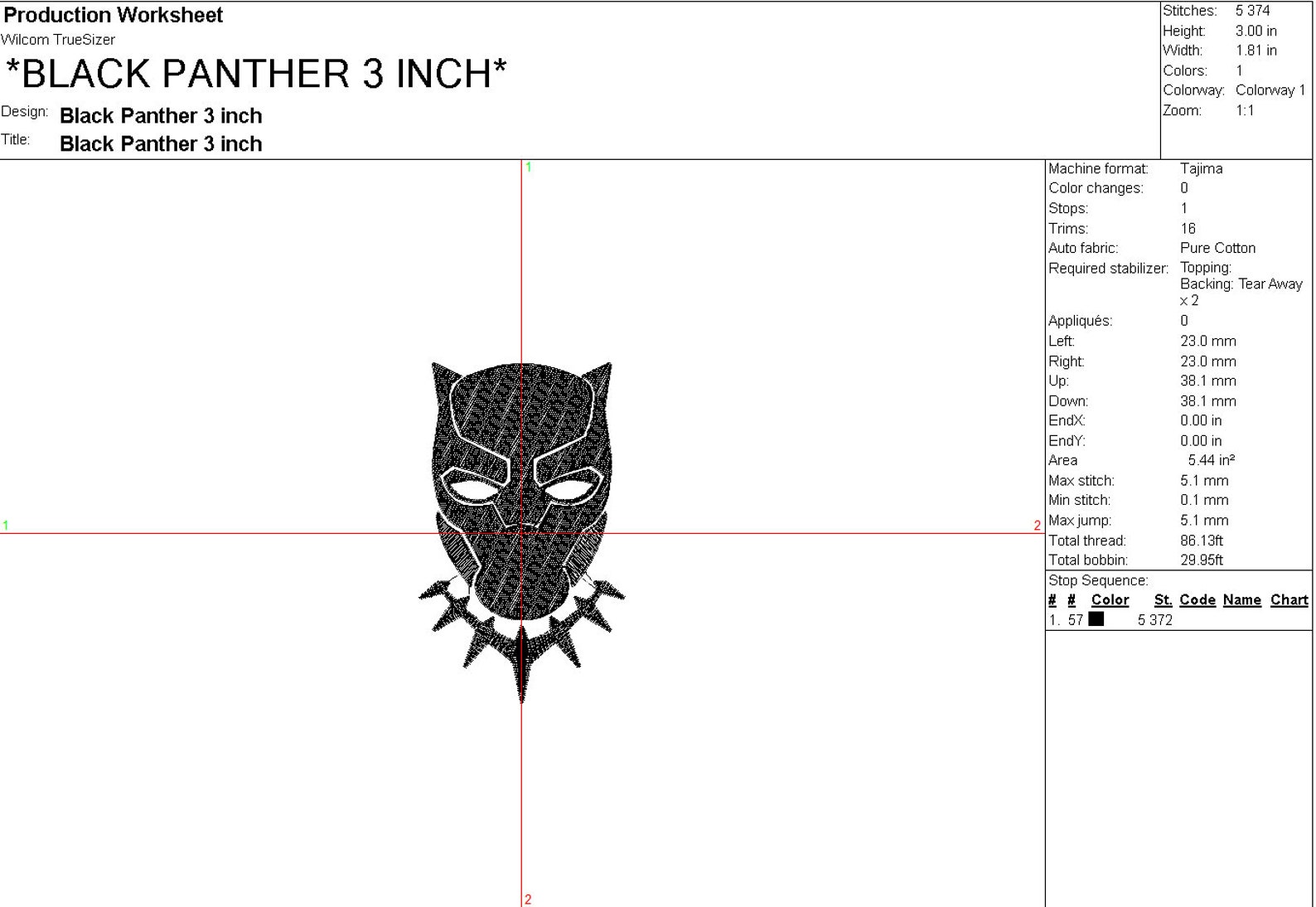 Black Panther Machine Embroidery Designs 4 Sizes - Etsy