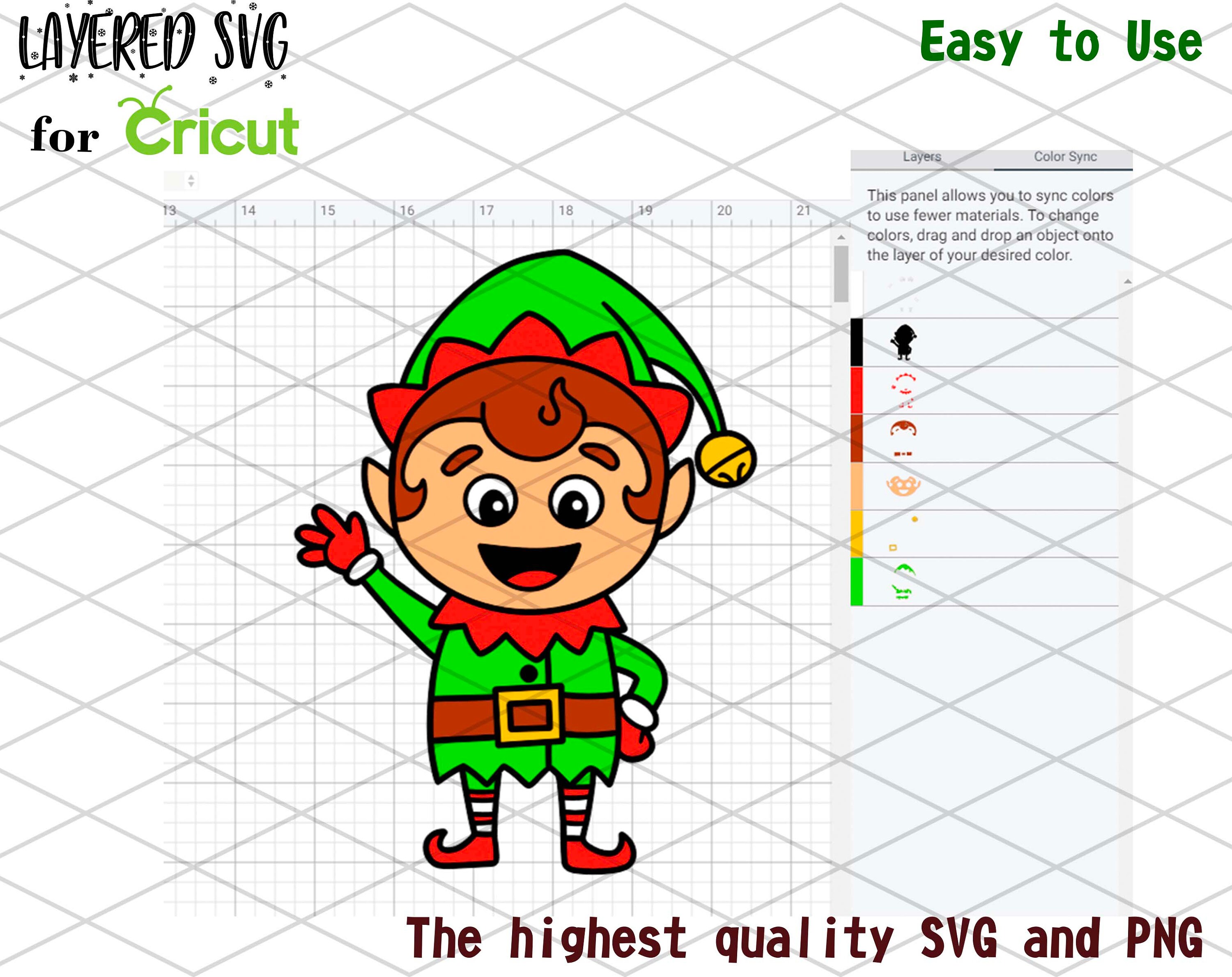Elf SVG Bundle for Cricut Layered Svg Christmas Svg - Etsy