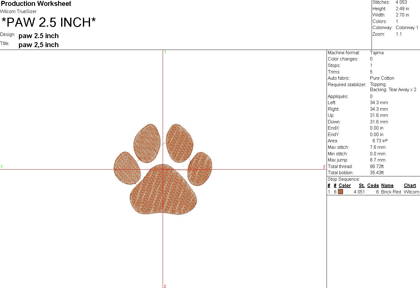 Paw Print Machine Embroidery Designs - 5 Sizes - Embroidery File Dog ...