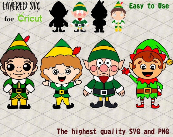 Elf SVG Bundle for Cricut Layered Svg Christmas Svg | Etsy