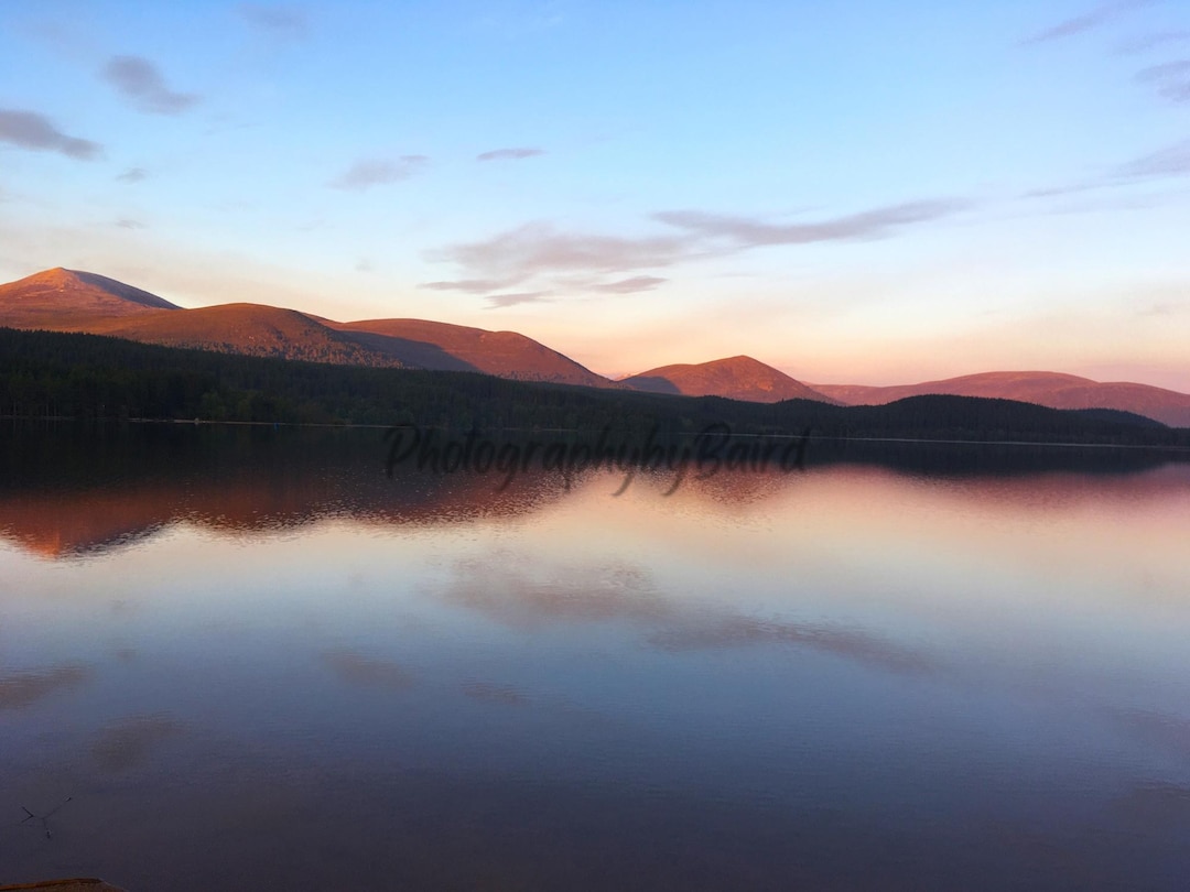 Scottish Loch Water Reflection Digital Prints - Etsy